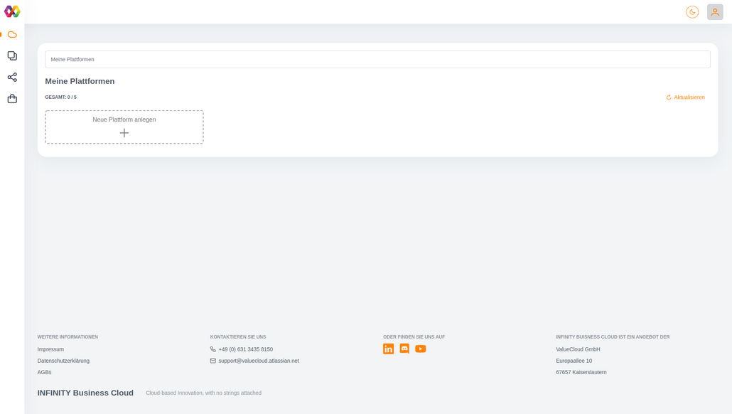 Getting Started | INFINITY Business Cloud